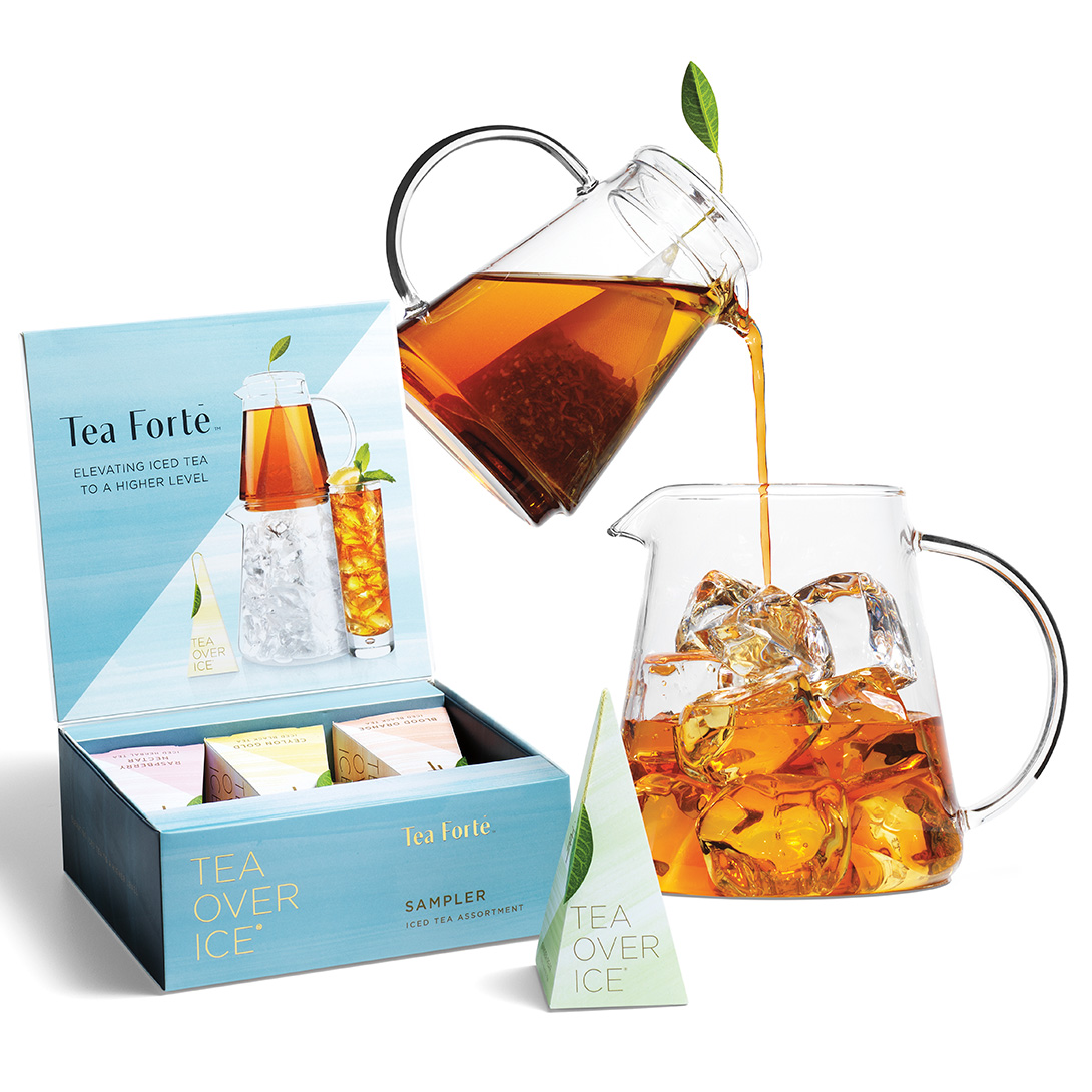 Pitcher Set with Sampler Tea Over Ice® 5pk Box | Iced Tea – Tea Forté ...