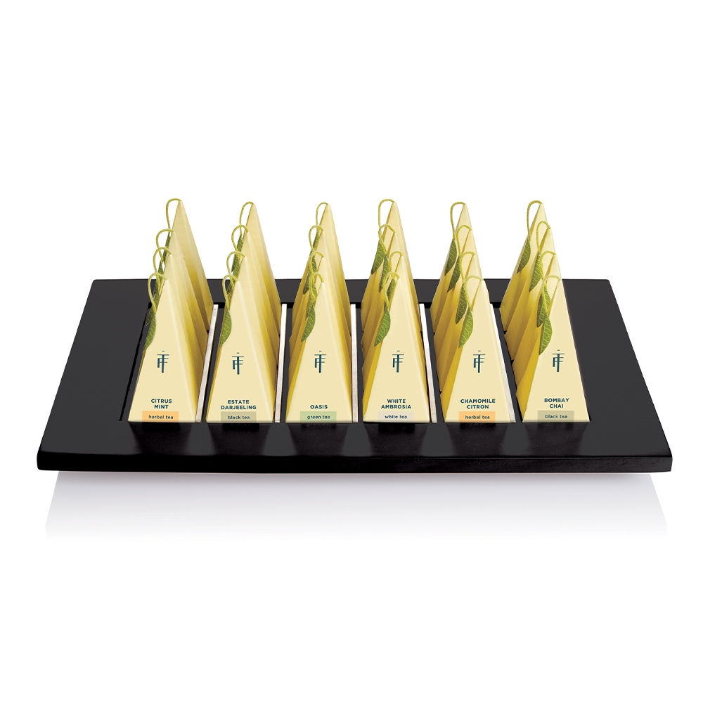 Presentation Tray Black Hardwood | Luxury Teaware – Tea Forté Australia